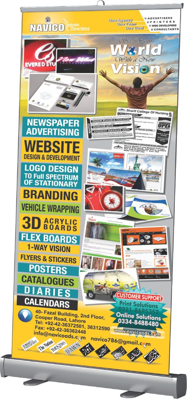 Roll Up Standee - Advertising Company | Ad Agency | NavicoAds